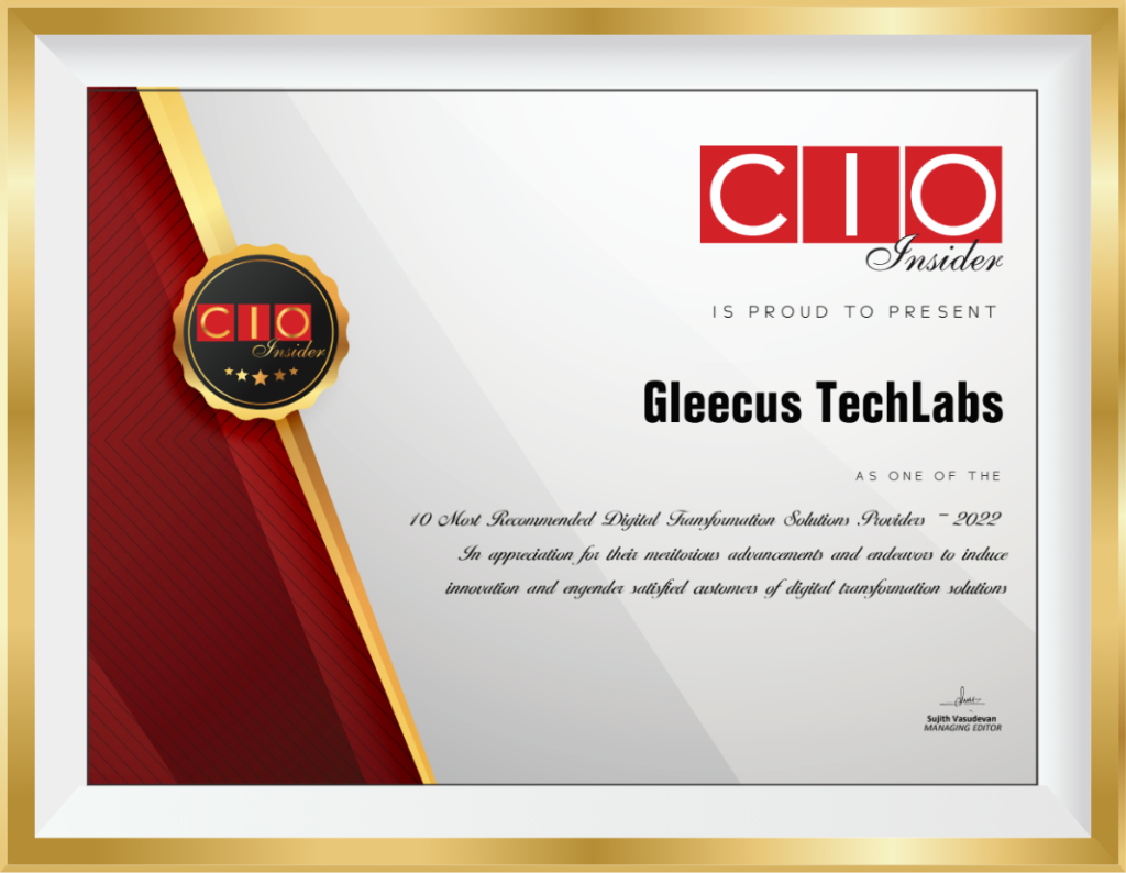 CIO Insider recognizes Gleecus TechLabs as One of The 10 Most ...