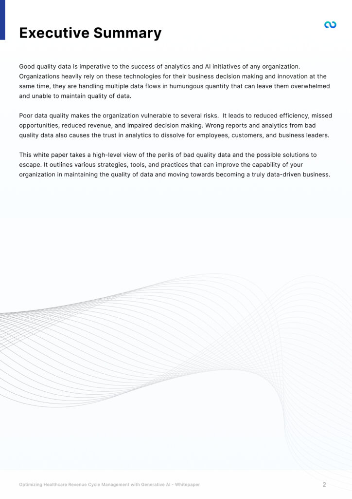 Good Data Quality Approach for Enterprise Data - Whitepaper